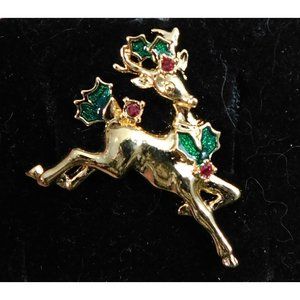 Avon | Jewelry | Vintage Avon Holiday Reindeer Brooch | Poshmark